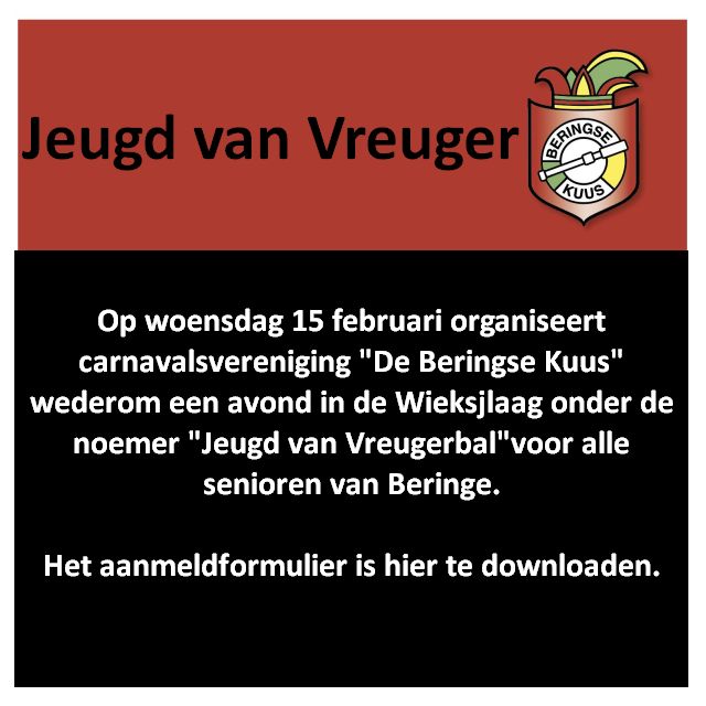 Jeugd van Vreugerbal | KBO "Kiehk éns Bej Ôs" Beringe